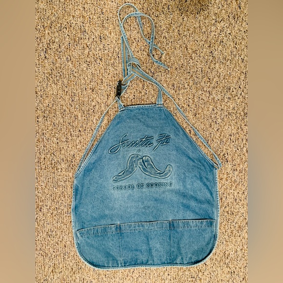 Kitchen | Sante Fe School Of Cooking Denim Apron Denim | Poshmark